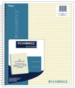 Cambridge Quad Notebook: The Best Graph Paper | Boing Boing