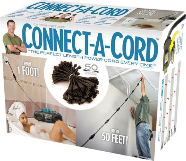 Connect-A-Cord: extension cord set with 50 1-foot cords - Boing Boing