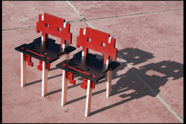 Space Invaders chairs - Boing Boing