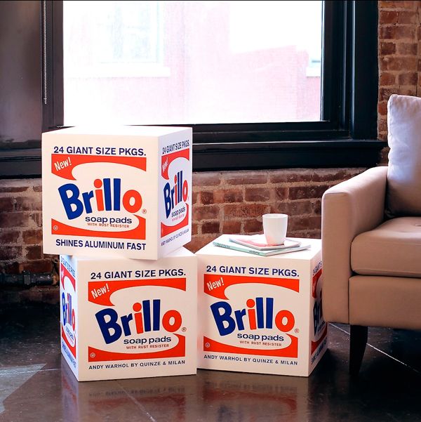 Warhol's Brillo Boxes made out of foam and sold as furniture - Boing Boing