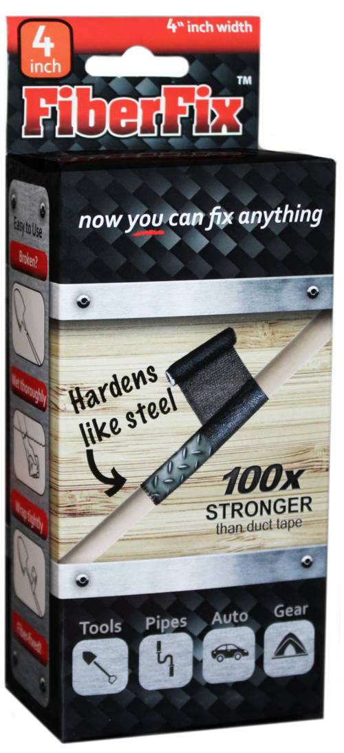 Fiber Fix: repair tape with embedded super-strong, fast-curing resin ...