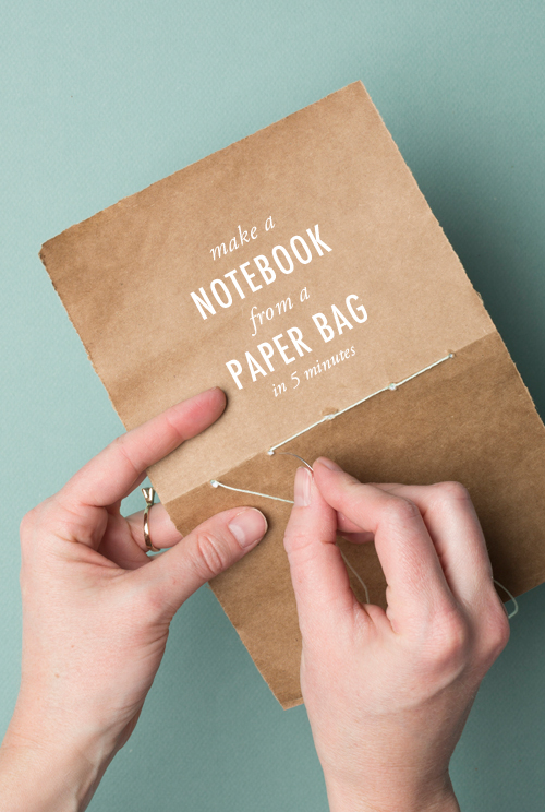 Make a notebook from a brown paper bag - Boing Boing