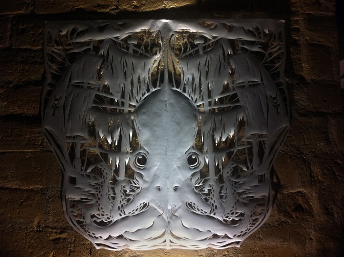 Massive, intricate cut paper installations by UFO5 - Boing Boing