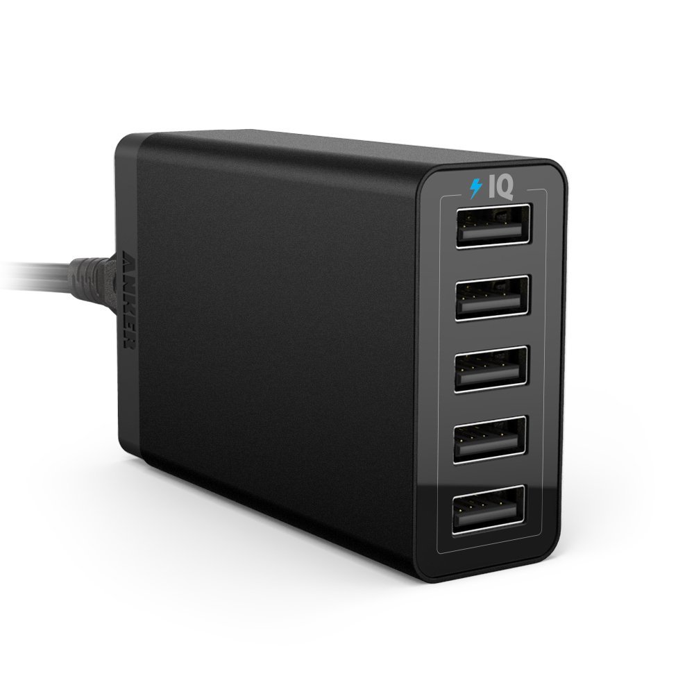 Anker 40W 5-Port desktop USB charger with PowerIQTM technology - Boing ...