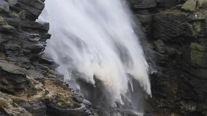 High winds blow waterfall back up - Boing Boing