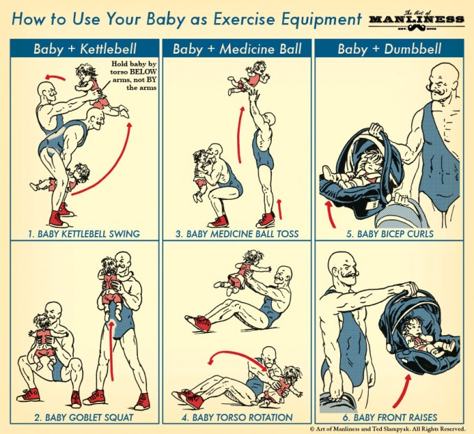 How to use your baby as a piece of exercise equipment - Boing Boing