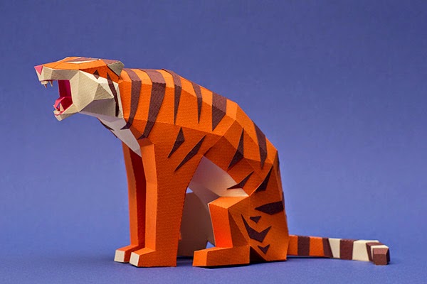 Low poly papercraft mammals - Boing Boing