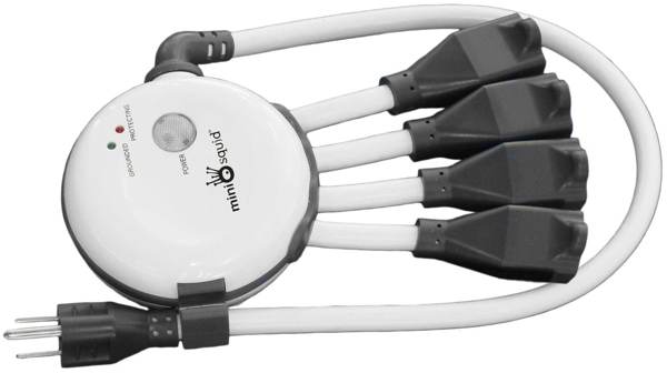 Powersquid turns one outlet out into five with no wall-wart ...