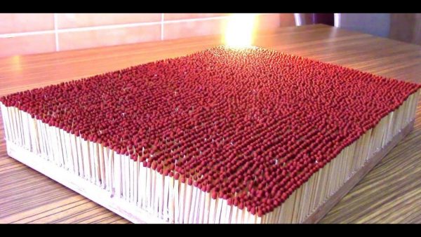 How to set up 10,000 matches for a chain reaction - Boing Boing