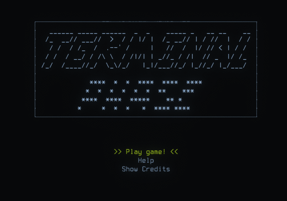 Terminal Phase: side-scrolling shooter in the terminal - Boing Boing