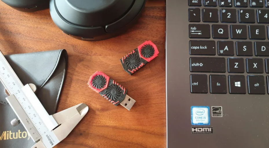 3D-printed thumbdrive looks like tiny graphics card - Boing Boing