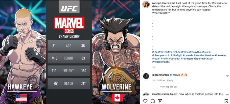 Artist creates a Marvel UFC league - Boing Boing