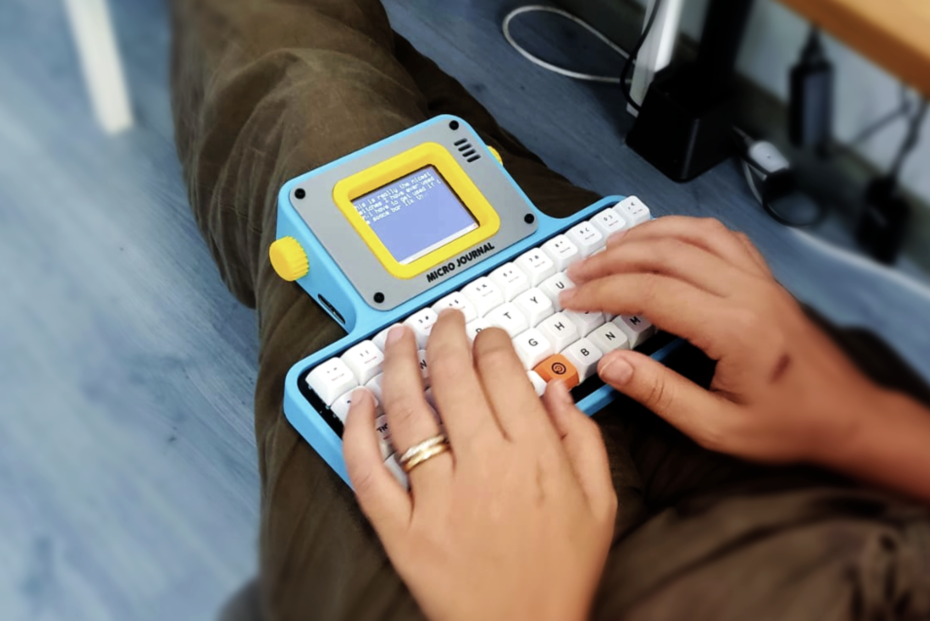 MicroJournal: a distraction-free writing device with knobs - Boing Boing