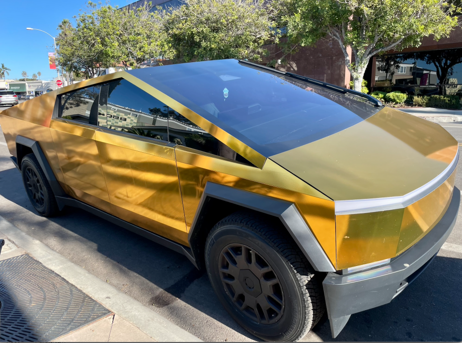 24 karat gold-plated Cybertruck