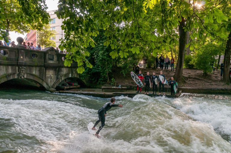 Surfs down in Munich, river dredging kills legendary inland surf spot ...